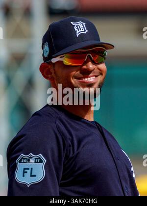 01 mars 2017 - Lakeland, Floride, États-Unis- le Fielder du centre des ...