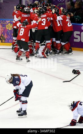 20 février 2014 - Sotchi, RUS - Anne Schleper (16 ans) des États-Unis ...