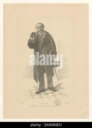 Gravure sur bois de Gilbert Augustin-Thierry par Jean Baptiste Guth ...