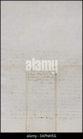 Un projet de réponse non signé écrit par William Clark en juillet 1821 ...