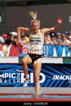 04 juillet 2016 : Erin Clark participe au 3000 m Steeplechase féminin ...