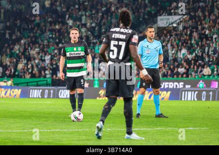 Lisbonne, Portugal. 04 mai 2025. Le Sporting Clube de Portugal a battu ...