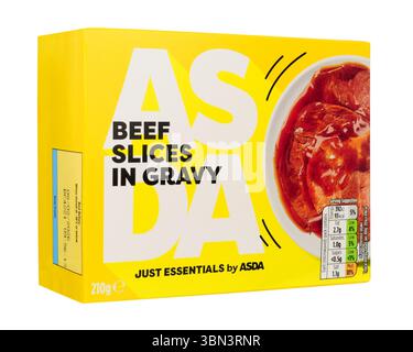 Asda supermarché Just Essentials tranches de bœuf argenté en sauce dans ...