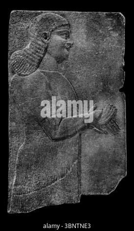 Assistant royal - palais néo-assyrien de Sargon II 721-705 BC Khorsabad ...