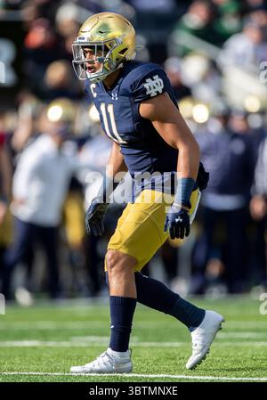 02 novembre 2019 : le receveur de notre Dame Lawrence Keys III (13 ans ...