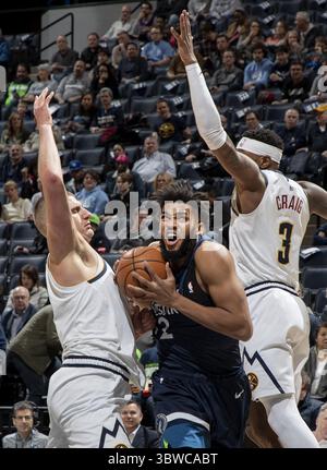 20 janvier 2020, Minneapolis, MN, États-Unis : Allen Crabbe (9) des ...