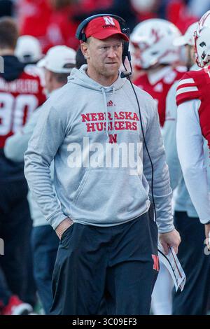 20 octobre 2018 - Lincoln, ne. États-Unis - le linebacker des Golden ...