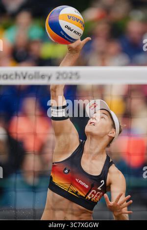Duesseldorf, Allemagne. 02 août 2025. Beach volley : Championnats d ...