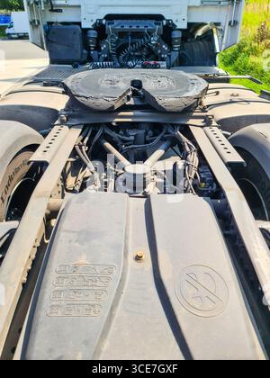 Sellette d'attelage l'attelage sur un camion/truck Photo Stock - Alamy