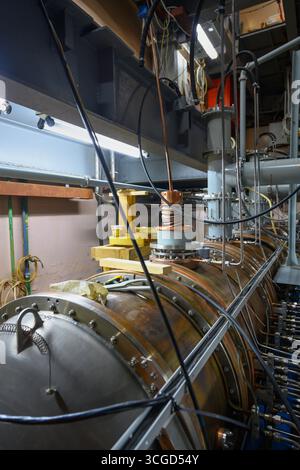 Atelier pour le montage d'un accélérateur d'électrons linéaire ...