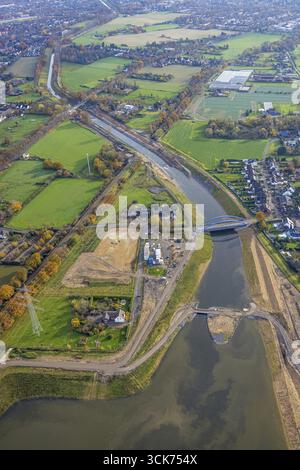 Vue aérienne de la situation des inondations au nouvel estuaire de l ...