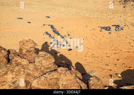 Bivouac FIA lors de l’étape 4 du Dakar 2026, le 7 janvier 2026 entre Al ...