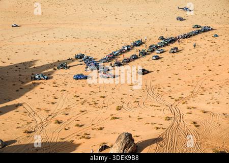 Bivouac FIA lors de l’étape 4 du Dakar 2026, le 7 janvier 2026 entre Al ...