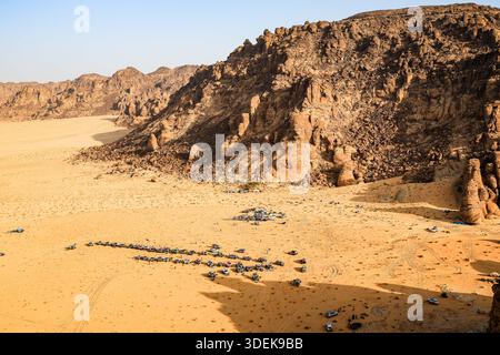 Bivouac FIA lors de l’étape 4 du Dakar 2026, le 7 janvier 2026 entre Al ...