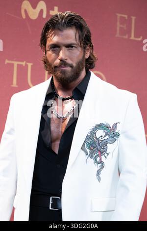 L'acteur turc Can Yaman lors de la présentation de sa nouvelle série ...