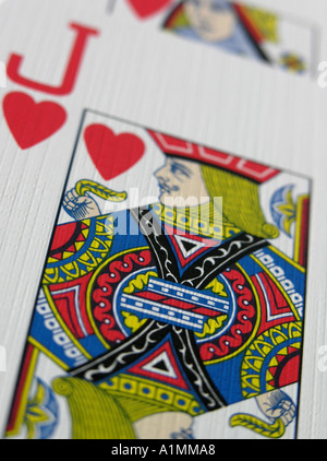 Valet de coeur carte à jouer Photo Stock - Alamy