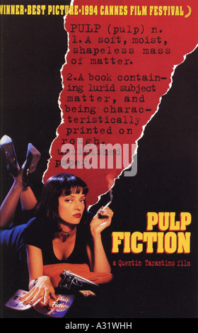 PULP FICTION affiche pour 1994 Buena Vista/Miramax film avec Uma ...