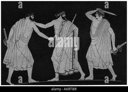 Hipparchus, + 514 av. J.-C., politicien grec, tyran d'Athènes 527 - 514 ...