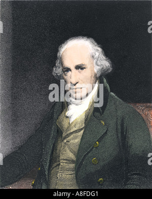 James Watt, ingénieur, inventeur de la machine à vapeur, 1792 - Carl ...