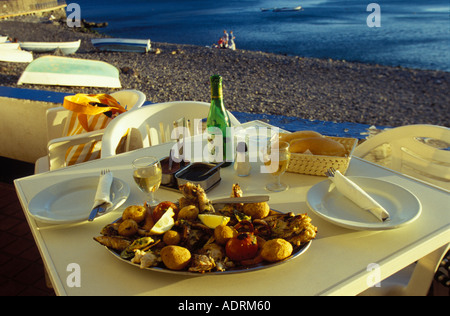 Parillada de poisson, poissons grillés plateau, El Golfo, Lanzarote ...