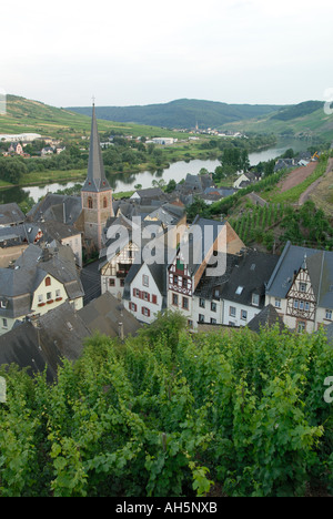 La petite ville de Wittlich (Urzig) dans l'ouest de l'Allemagne, près ...