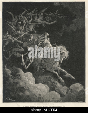 Gustave Doré, la mort sur le cheval pâle, une vision de la mort ...