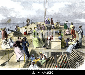 Années 1800 Années 1860 esclaves afro-américains ENTRÉE EN UNION ...
