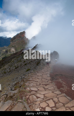 Pico Ruivo volcan, la plus haute montagne à l'île de Madère, Portugal ...