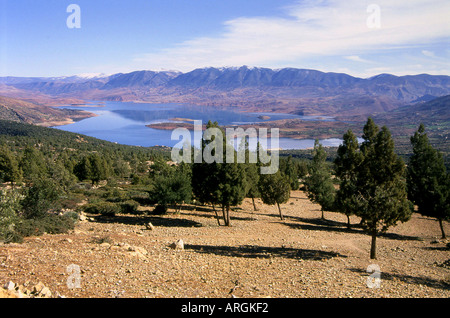 Le réservoir du lac Ben El OUIDANE Moyen Atlas Azilal Maroc Maghreb ...