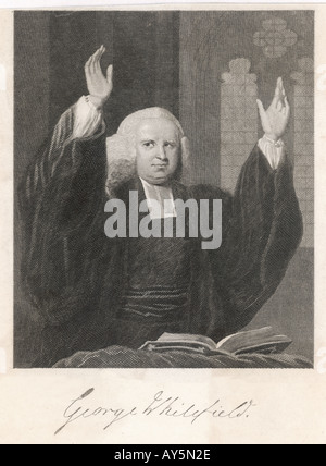 La prédication prédicateur George Whitefield 1714 Whitfield 1770 prêtre ...