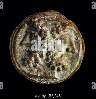 Janus à deux faces : dieu romain, gardien de la porte du ciel. La ...