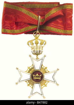 Ordre de Berthold I, la Croix du Commandant. Or, émaillé, perforé '585 ...