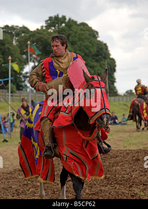 Chevalier à cheval lors d'une joute Photo Stock - Alamy