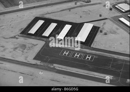 Vue aérienne au-dessus de la Garde nationale de l'Armée de l'ouest de ...