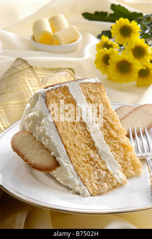 Gâteau à l'éponge Victoria (gâteau au biscuit à la crème de beurre et à ...