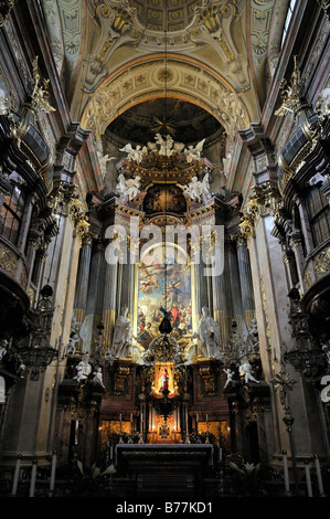 Intérieur, de l'église Saint Pierre, église Peterskirche, Vienne ...