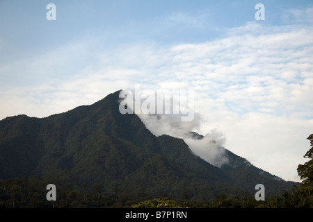 Massif du Mont Cameroun avec des pics de petites ou peu de roches ...