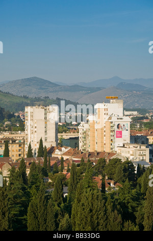 Le Monténégro, Podgorica. Capitale du Monténégro, matin, vue sur la ...
