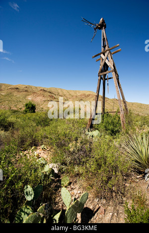 Sam Nail Ranch, Big Bend National Park, Texas, USA, Moulin, Ferme ...