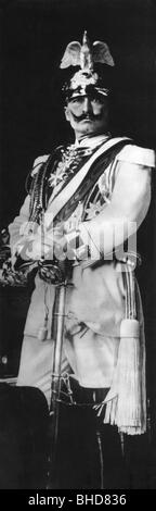 L'empereur Guillaume II dans l'uniforme de son 85e Régiment d ...