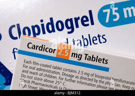 Clopidogrel hydrochloride 75mg comprimés Photo Stock - Alamy