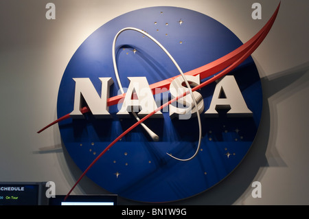 Logo de la NASA au Centre spatial de la NASA à Houston Texas USA Photo ...