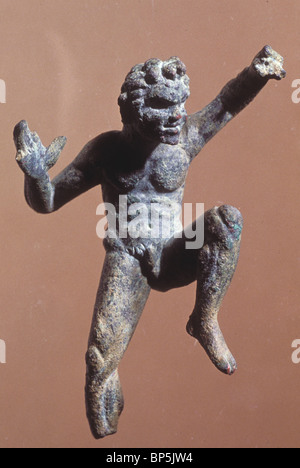 4285. SEPPHORIS - FIGURINE D'UN BRONZE, UN SATIR GRÉCO-ROMAINE créature ...