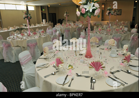 Présentation de tableau de réception de mariage Photo Stock - Alamy
