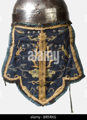 Casque d'officier chinois (niru), dynastie Qing, crâne En fer soudé En ...