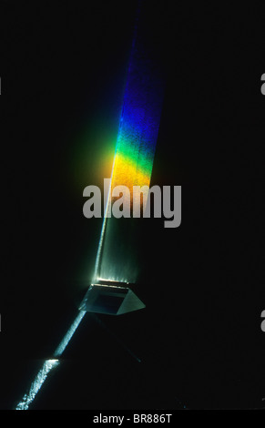 Arc-en-ciel Prisme de démonstration scientifique du spectre de lumière ...