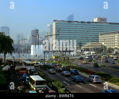 L'île de Java en Indonésie Jakarta Jakarta ville ville de style ...