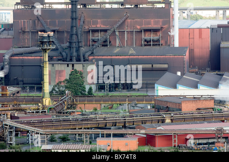 ArcelorMittal Asturias, Espagne. Usine industrielle, industrie des ...