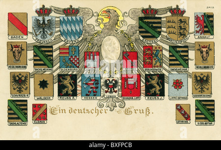 Blason, symbole de l'Empire allemand, grand blason impérial de l ...