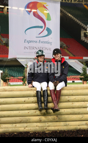 Jodie Kidd et Tara Palmer-Tomkinson Express eventing international cup ...